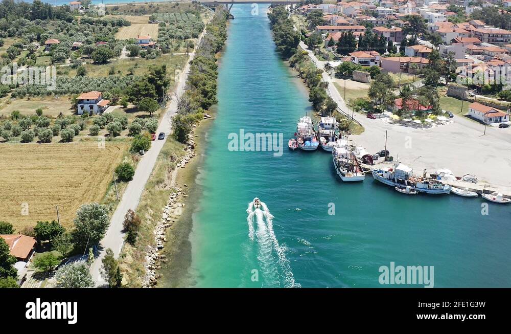 strait at Halkidiki peninsula, Greece Stock Video Footage - Alamy