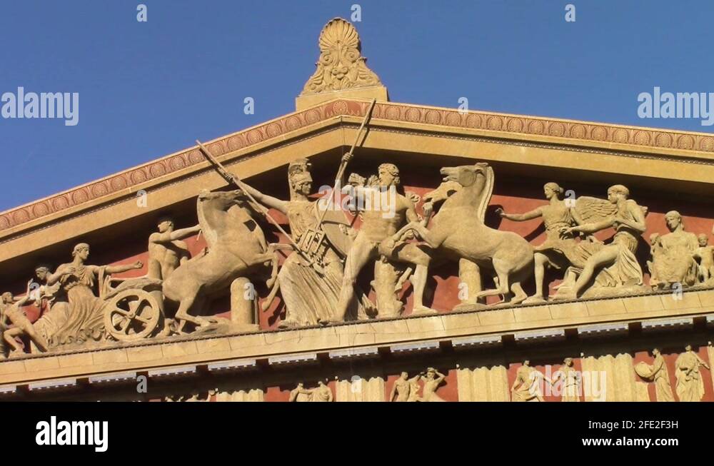 Parthenon West End, Pediment Sculpture Mythic contest Athena v Poseidon ...