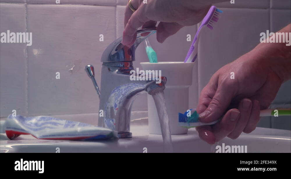 Brushing teeth tap Stock Videos & Footage - HD and 4K Video Clips - Alamy