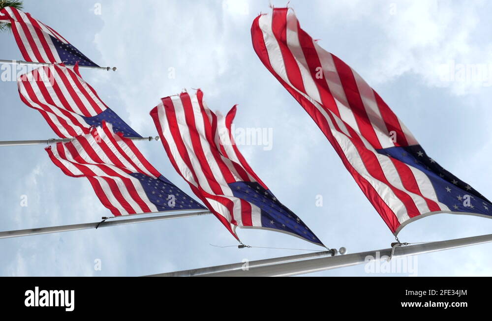 Five american flags Stock Videos & Footage - HD and 4K Video Clips - Alamy