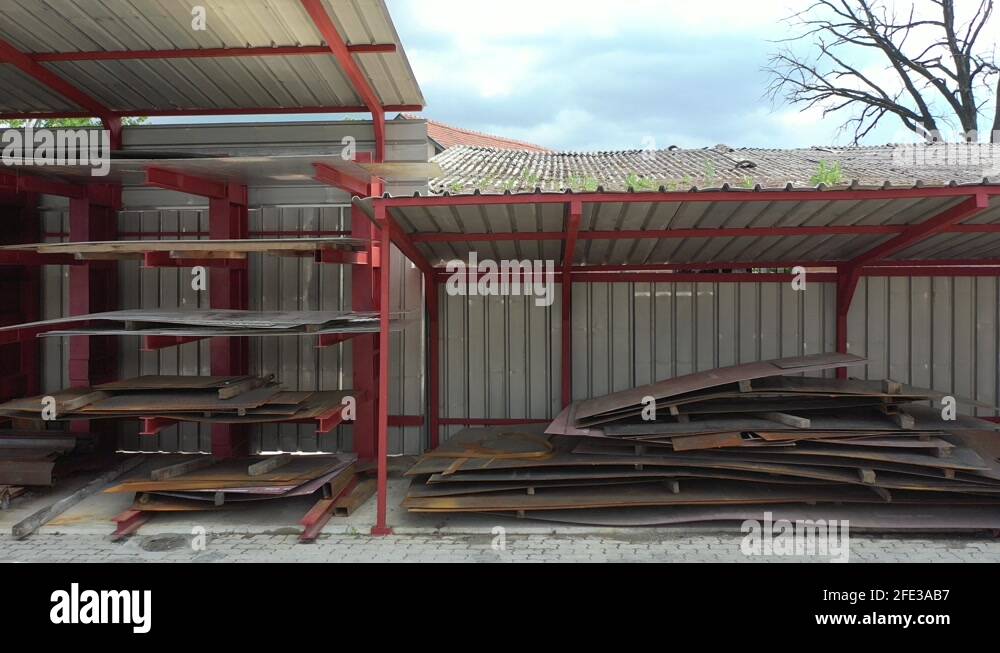 sheet metal at warehouse 4K Stock Video Footage - Alamy