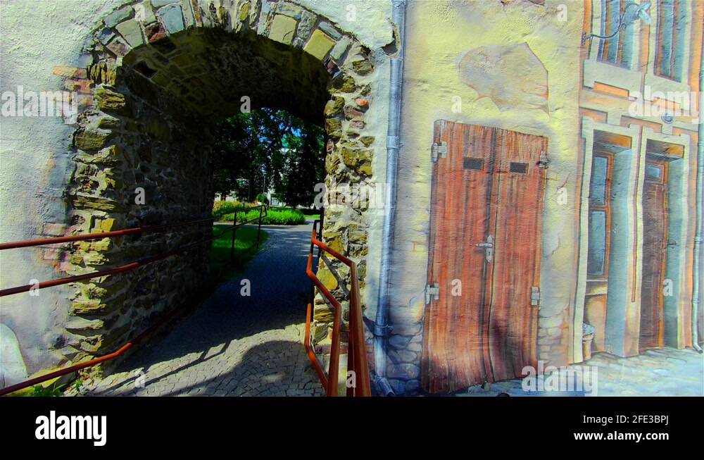 Historic medieval town stone architecture Stock Videos & Footage - HD ...