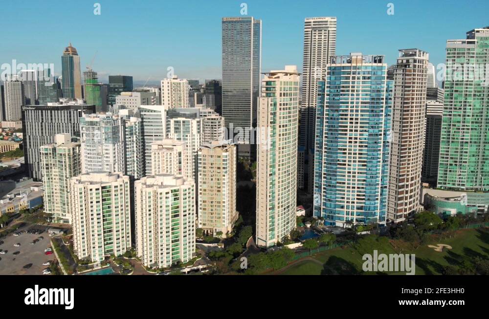 Bonifacio Global City Aerial View. BGC Business Center. Metro Manila ...