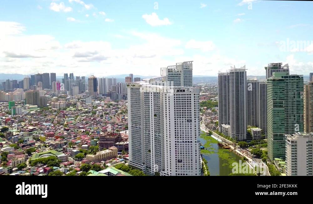 Skyline of Makati City in the Philippines 4K Stock Video Footage - Alamy