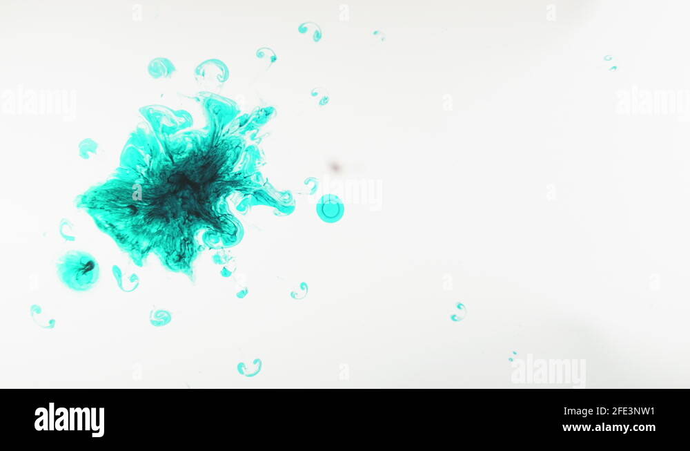 color splash art blue pink ink splatter flow stain Stock Video Footage ...