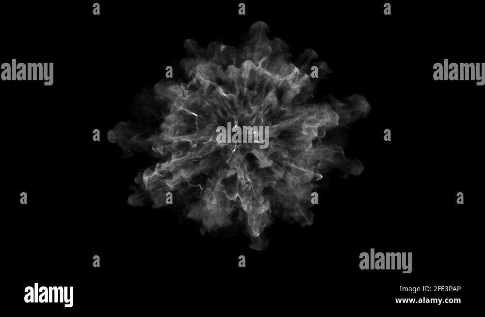 3D special effect, smoke shock wave, magic smoke, VFX Stock Video ...