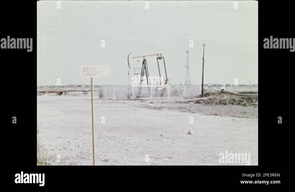 1970s: Oil well. Map of Italy. Arrow appears pointing from "Sicily" to ...