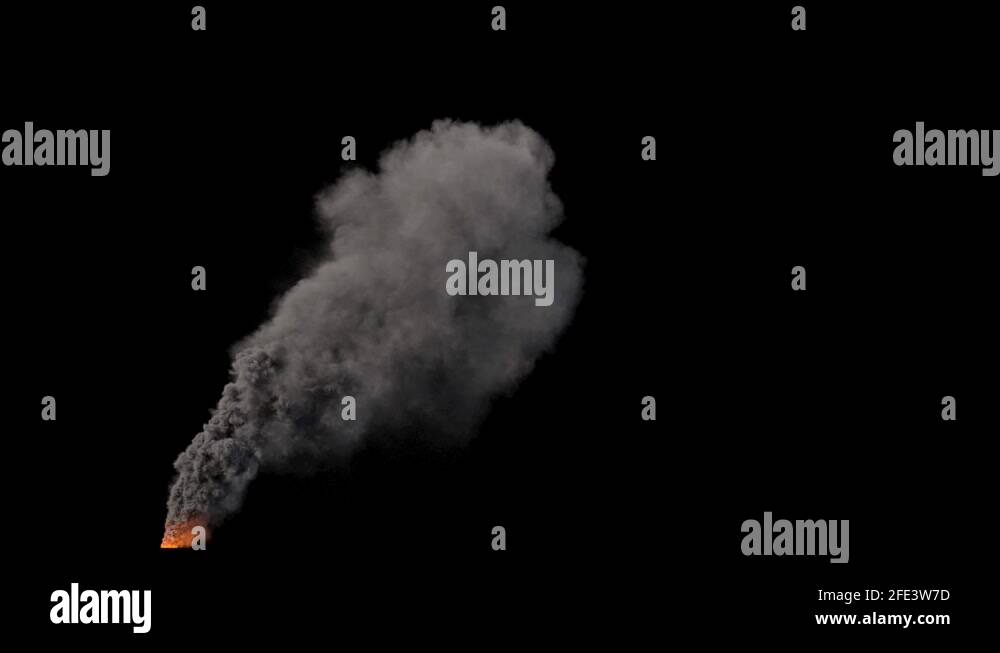 3D special effect with alpha channel, smoke from fire, special effect ...