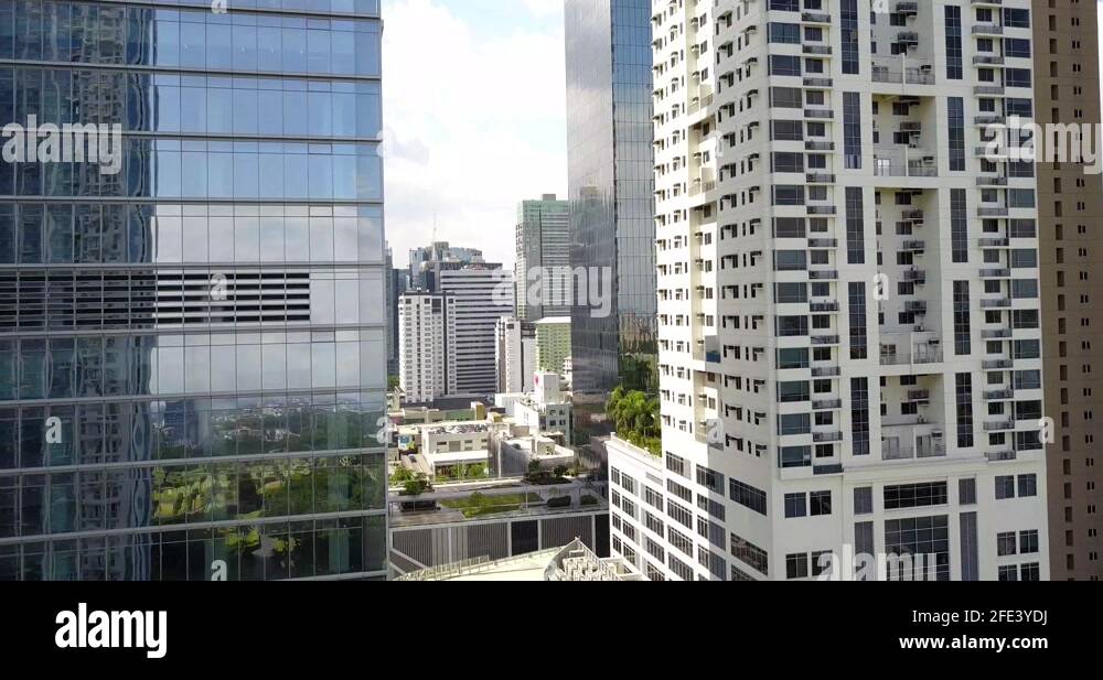 Amazing reflection in the building BGC Philippines 4k Stock Video ...