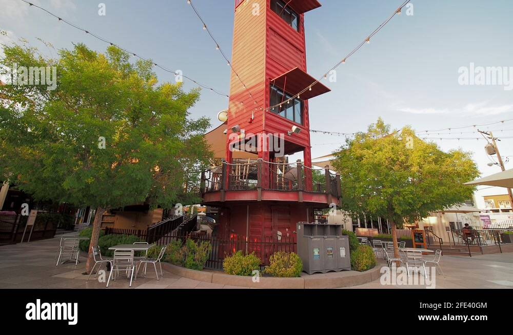 Playground of Downtown Container Park at Downtown Las Vegas Stock Video ...