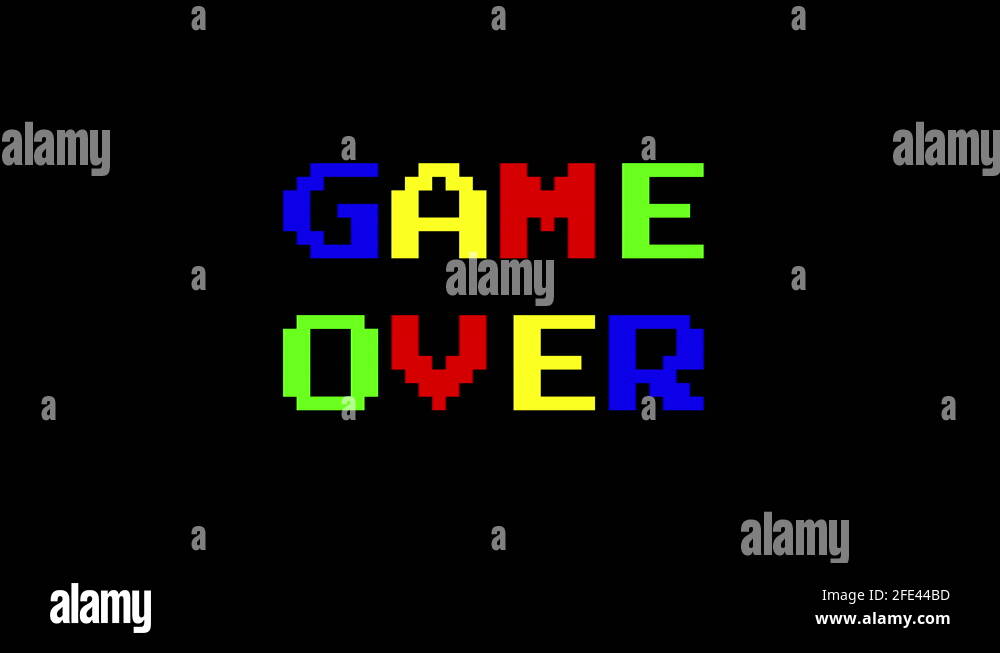 Animation game over retro text Stock Videos & Footage - HD and 4K Video ...