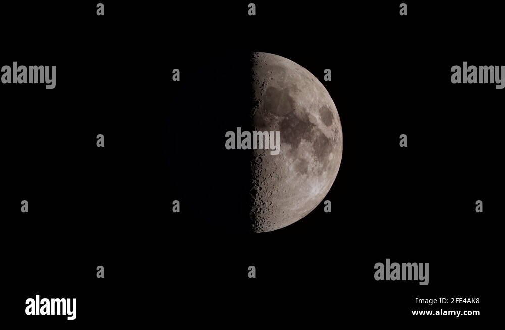 Cycle phases of Moon. Northern hemisphere Stock Video Footage - Alamy