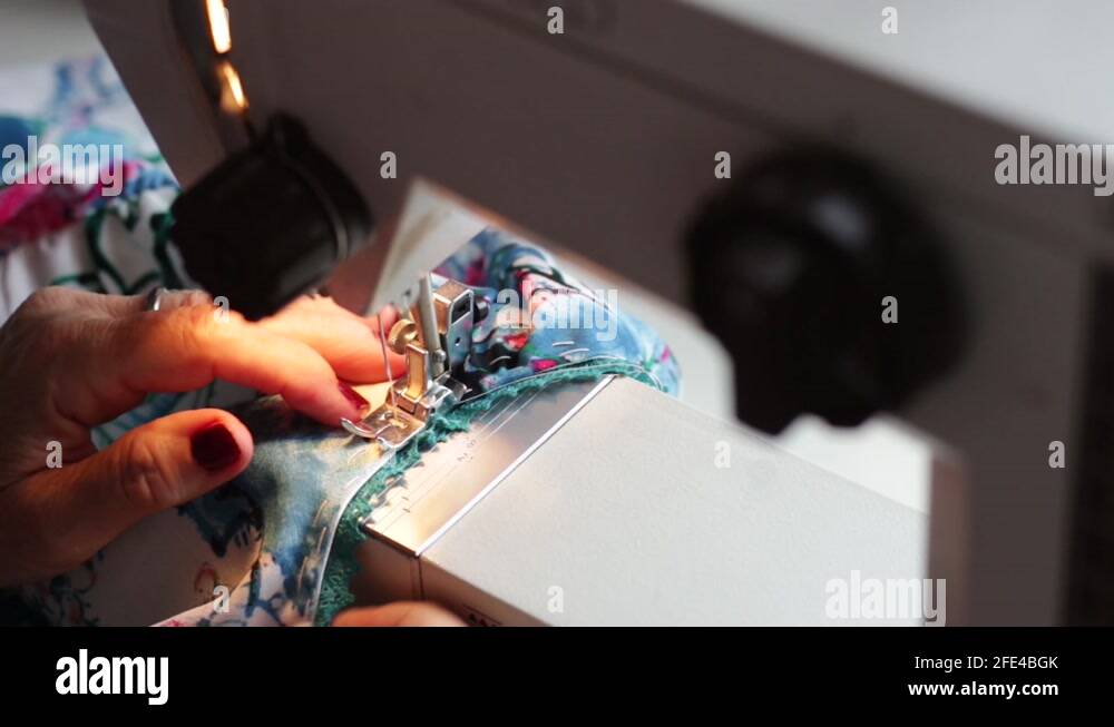 Video of a women sewing the dress filmed in 4k resolution Stock Video ...