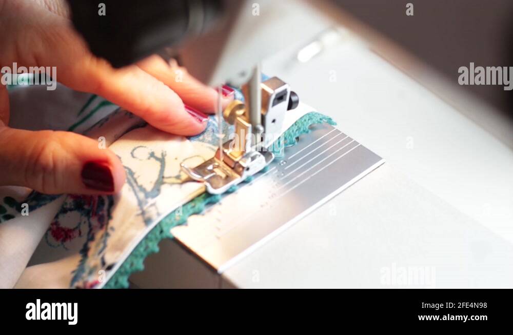 Video of a women sewing the dress filmed in 4k resolution Stock Video ...