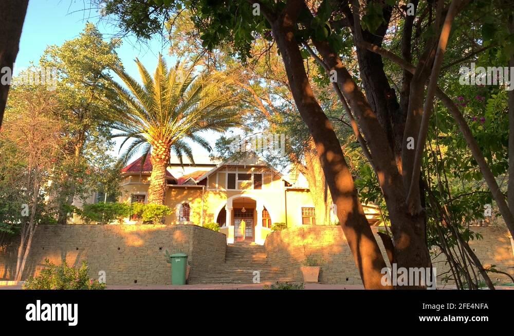 4K video of vintage colonial mansion in Windhoek, Namibia Stock Video ...