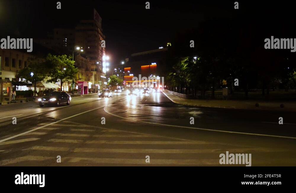 European street night car Stock Videos & Footage - HD and 4K Video ...
