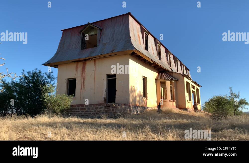 Summer day video of vintage abandoned mansion in Namibia Stock Video ...