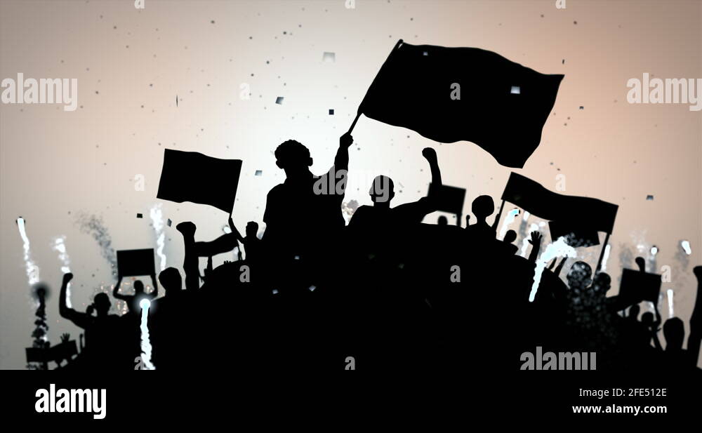 Cheering and waving banners Stock Videos & Footage - HD and 4K Video ...