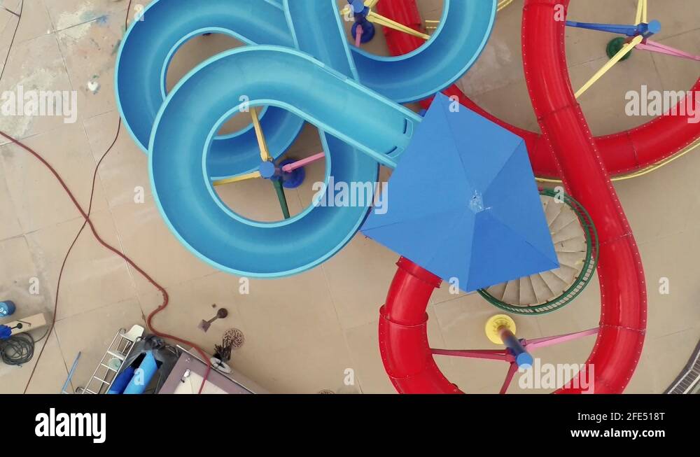 Waterpark slide aerial Stock Videos & Footage - HD and 4K Video Clips ...