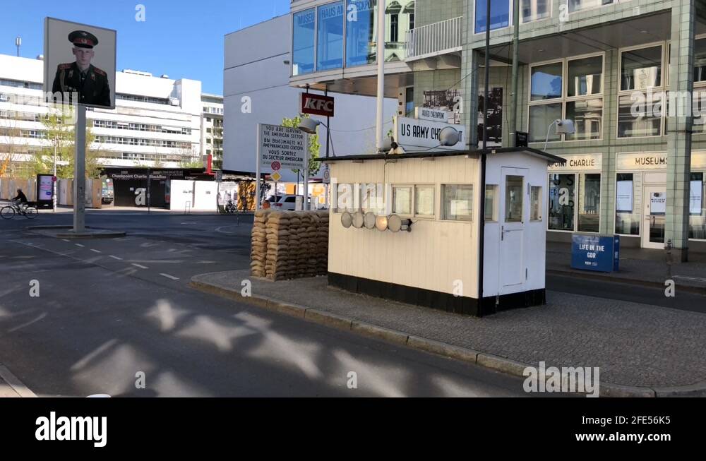checkpoint charlie US army check point side view 2020 Stock Video ...