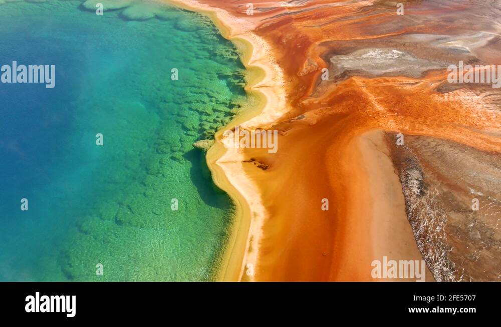 Yellowstone national park grand prismatic spring falls Stock Videos ...