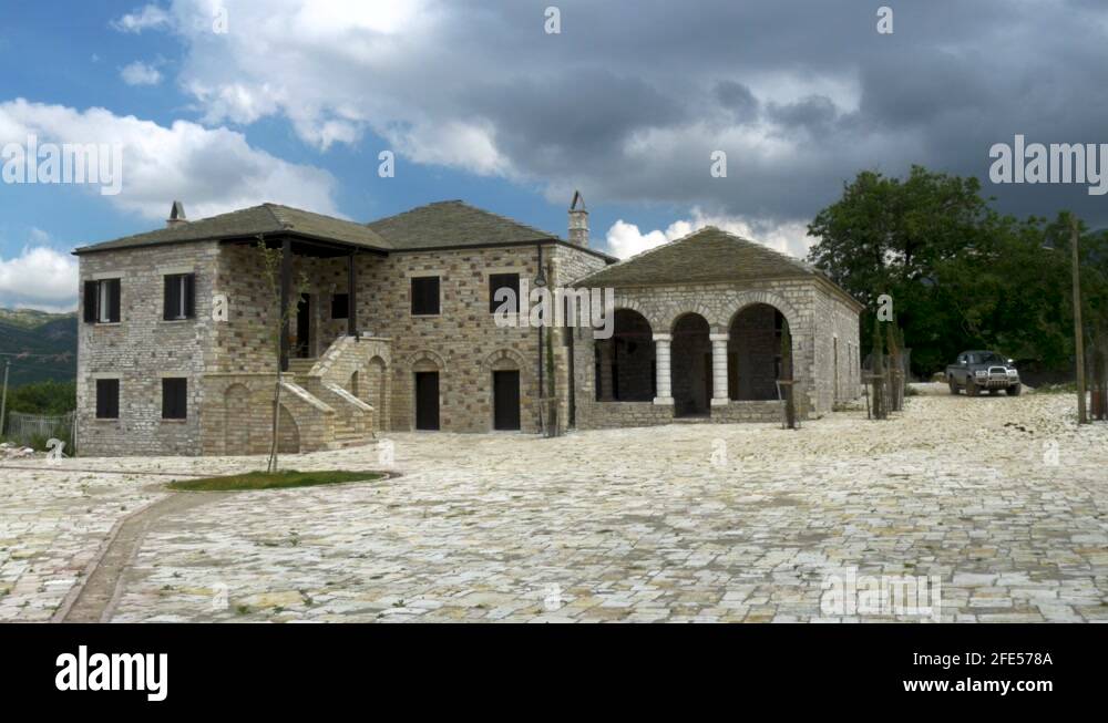 House in Albanian rural village Nivice in the Mountains (Eastern Europe ...