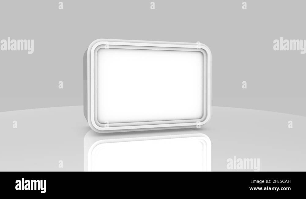 Clean white screen in a 3D glossy studio Stock Video Footage - Alamy