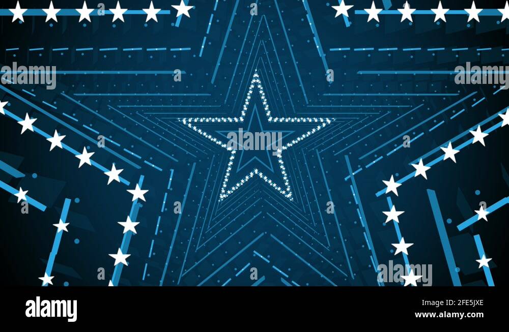 Star Background in Loop, stage video background for visual projection ...
