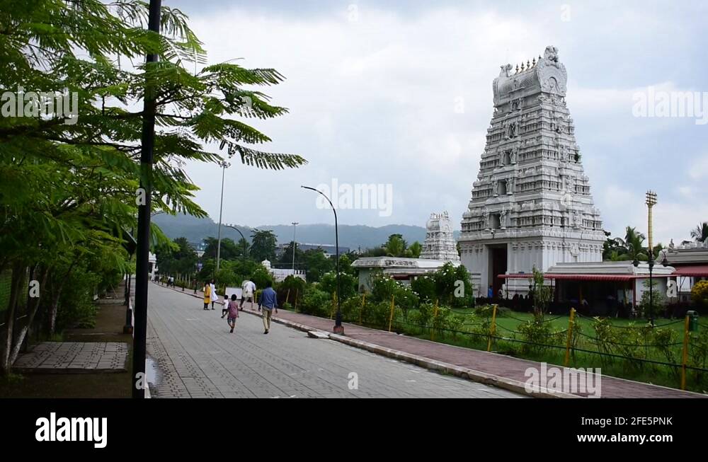 Beautiful view of Purva Tirupati Shri Balaji Temple of Guwahati Stock ...