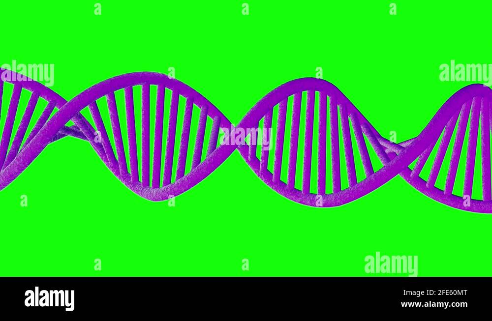 Abstract Loop able RNA With Green Screen Background in 4K Stock Video ...