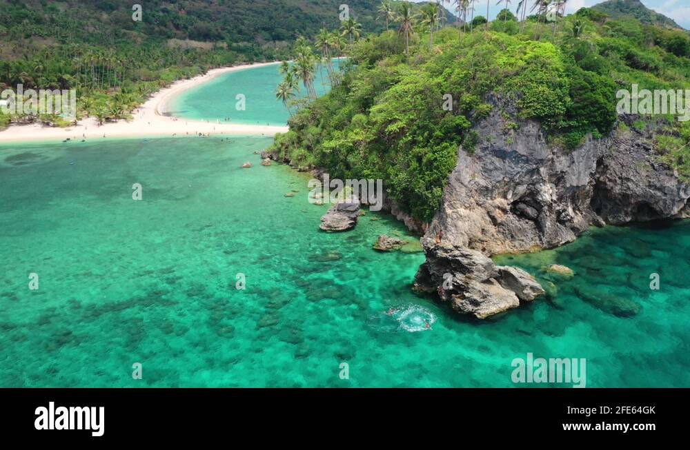 Tablas Island, Romblon, Philippines. Aerial View of Coastline, White ...