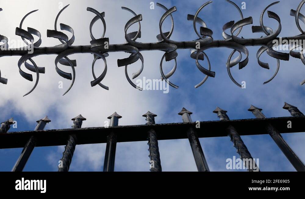 Prison gate with barbed wire Stock Videos & Footage - HD and 4K Video ...