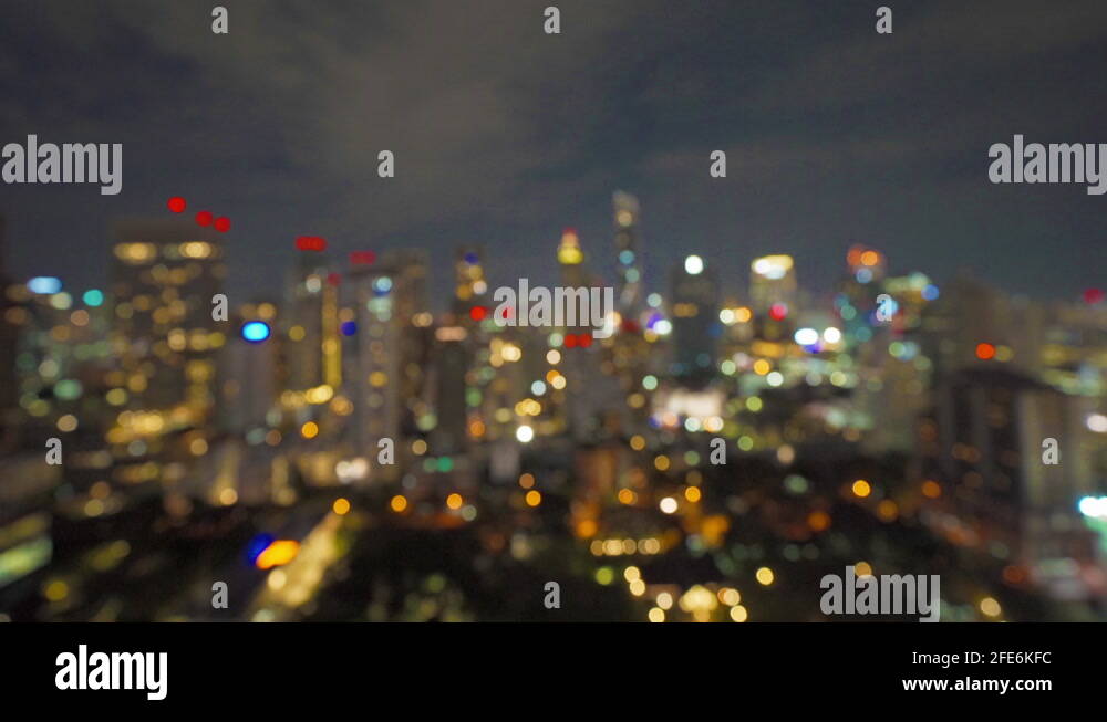 Bokeh abstract background of skyscraper buildings in Bangkok city ...