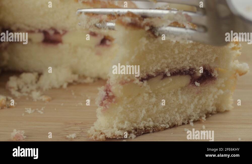 Victoria sponge cake slice Stock Videos & Footage - HD and 4K Video ...