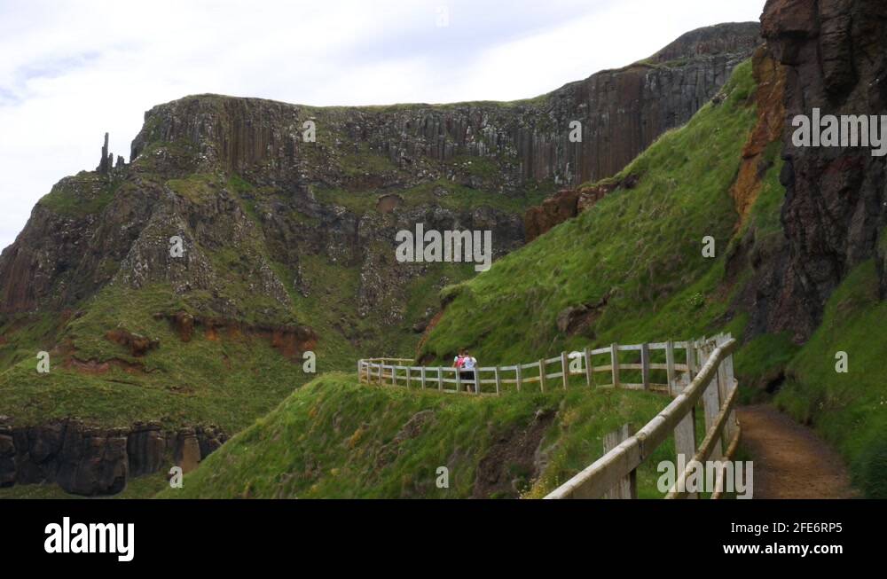 Giants causeway cliff path Stock Videos & Footage - HD and 4K Video ...