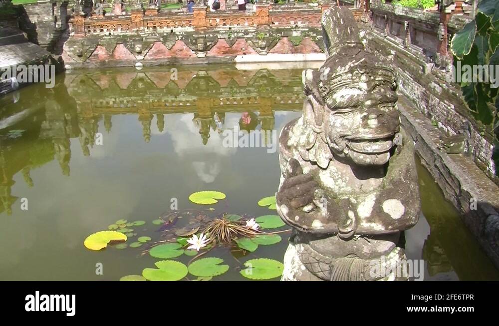 Statue at Kertha Gosa Pavilion (the Hall of Justice) in Bali, Indonesia ...