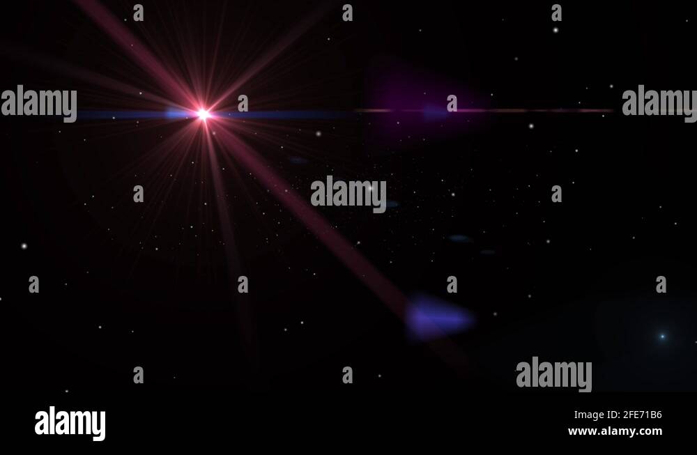 Solar Lens Flare Light space background Stock Video Footage - Alamy