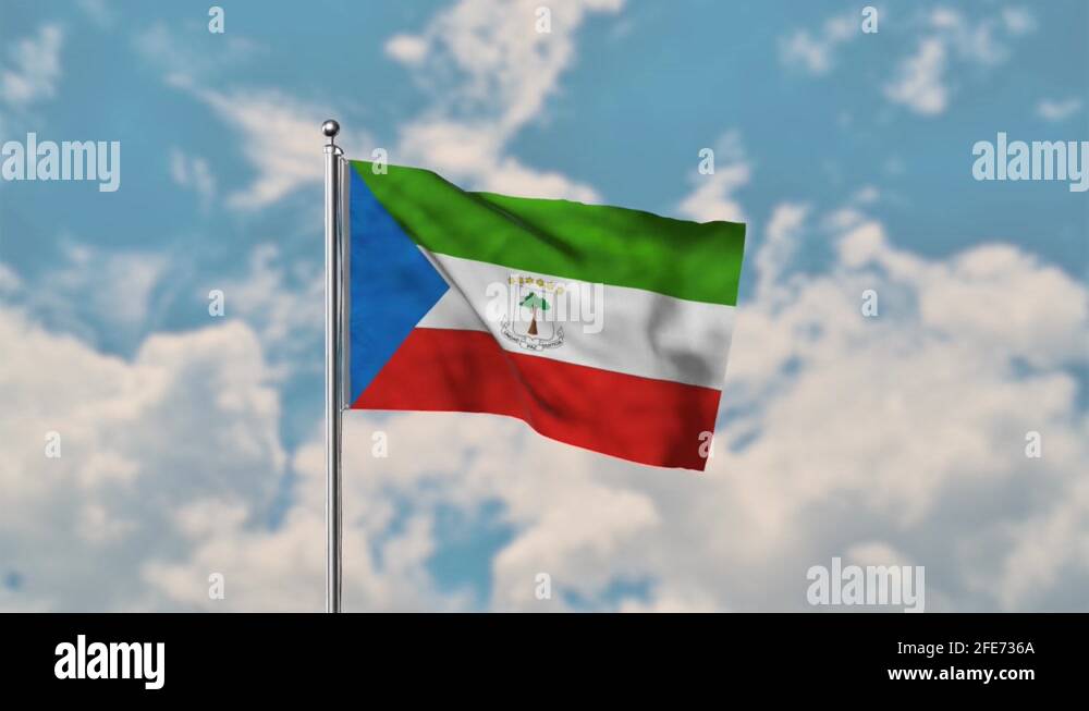 Equatorial guinea flag waving Stock Videos & Footage - HD and 4K Video ...