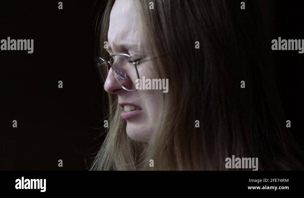 Side profile crying woman Stock Videos & Footage - HD and 4K Video ...