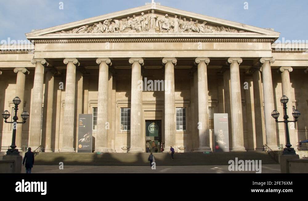 LONDON, UK: 02/14/2020: Main Entrance at the British Museum London ...