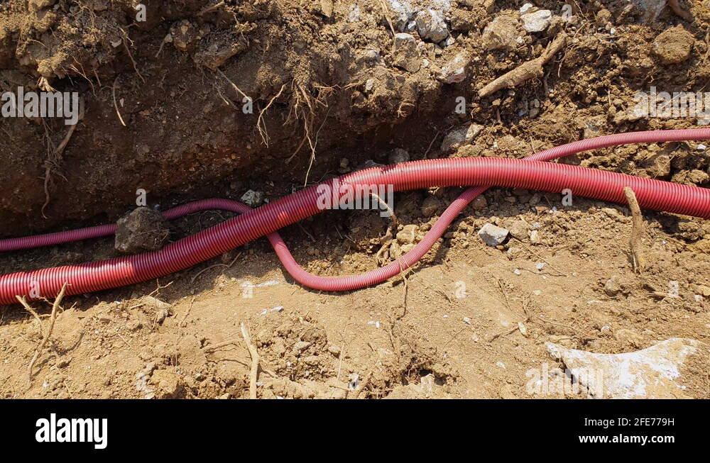 Red plastic flexible tube construction Stock Videos & Footage - HD and ...