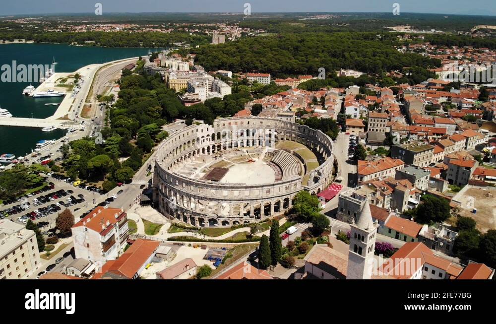 Ancient roman amphitheatre pula croatia Stock Videos & Footage - HD and ...