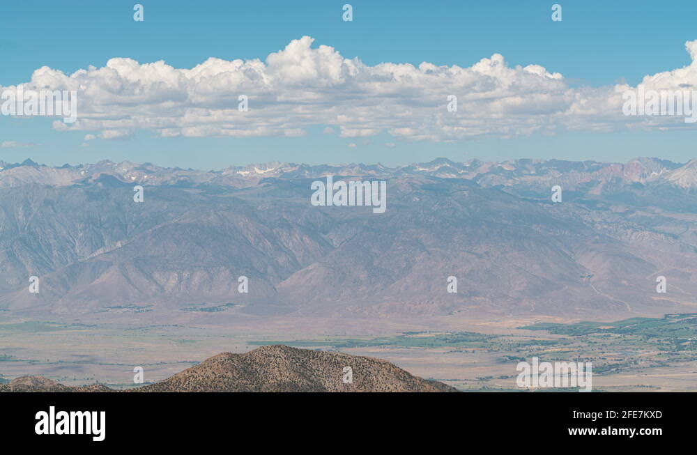 8K Timelapse of monsoon cloud forming over Sierra Nevada mountain in ...