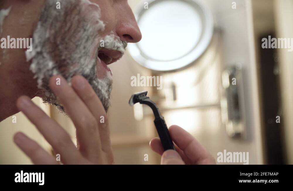 Male shaving beard Stock Videos & Footage - HD and 4K Video Clips - Alamy