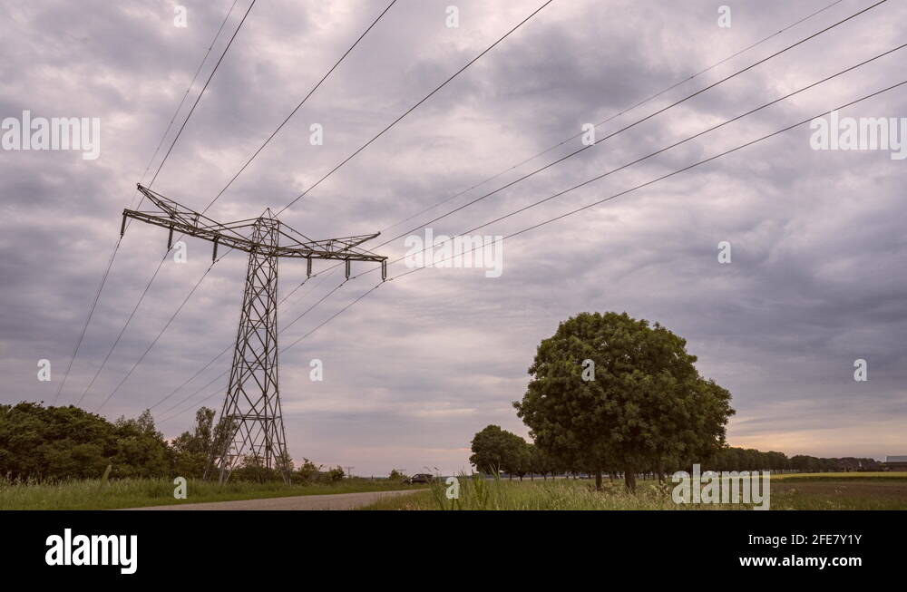 Pylon at sunset Stock Videos & Footage - HD and 4K Video Clips - Alamy