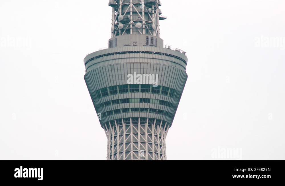 Exterior Detail Of The Main Pod Of The Famous Tokyo Skytree Tower In ...