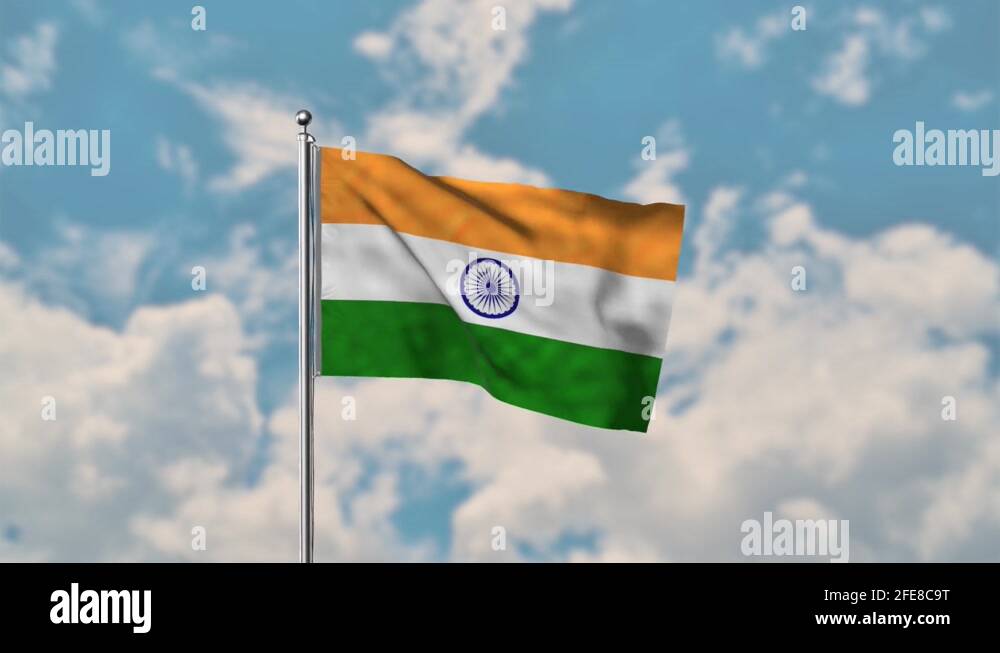 Indian Flag Flying Video