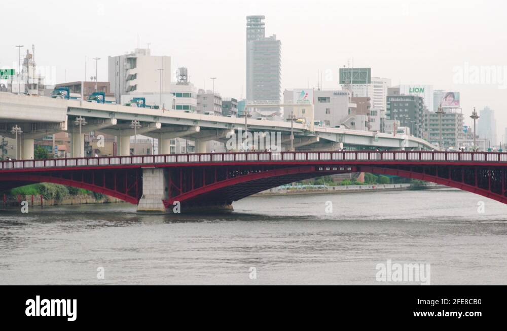 Azumabashi bridge sumida japan river tokyo Stock Videos & Footage - HD ...