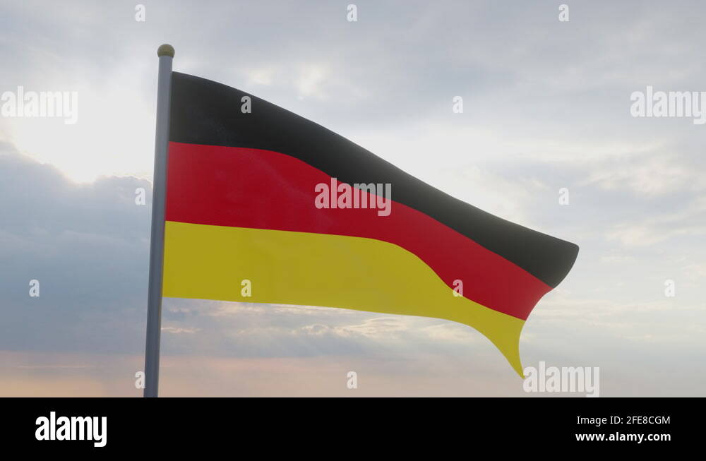 German flag waving in the wind Stock Videos & Footage - HD and 4K Video ...