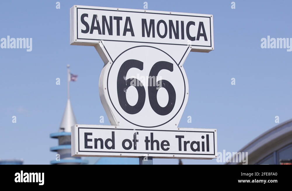 Route 66 end of the trail sign Stock Videos & Footage - HD and 4K Video ...